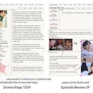 Digital Kdrama Cdrama Jdrama Journal, Tv Series Tracker, Tv Show ...