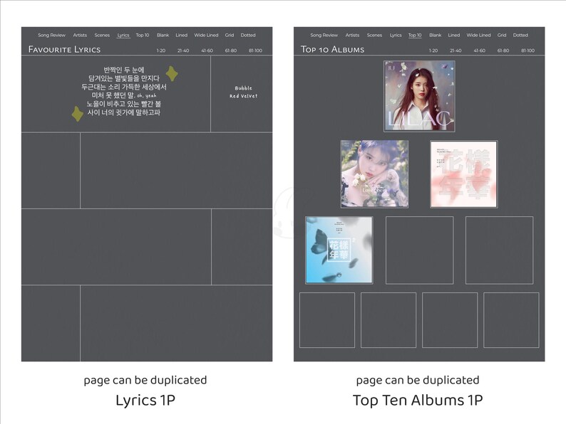Digital Kpop Journal, Dark Mode, Music Album Tracker, Song Reviews ...