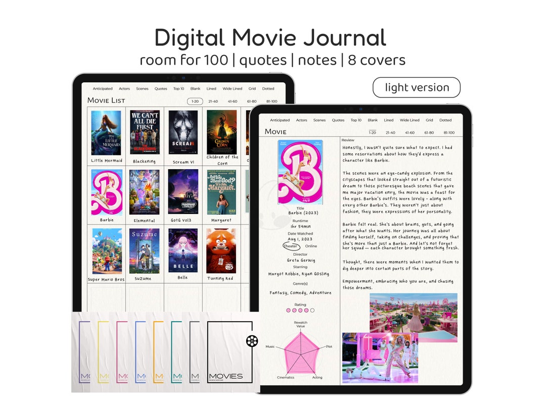 Digital Movie Journal, Film Journal, Movie Tracker, Movie Reviews ...