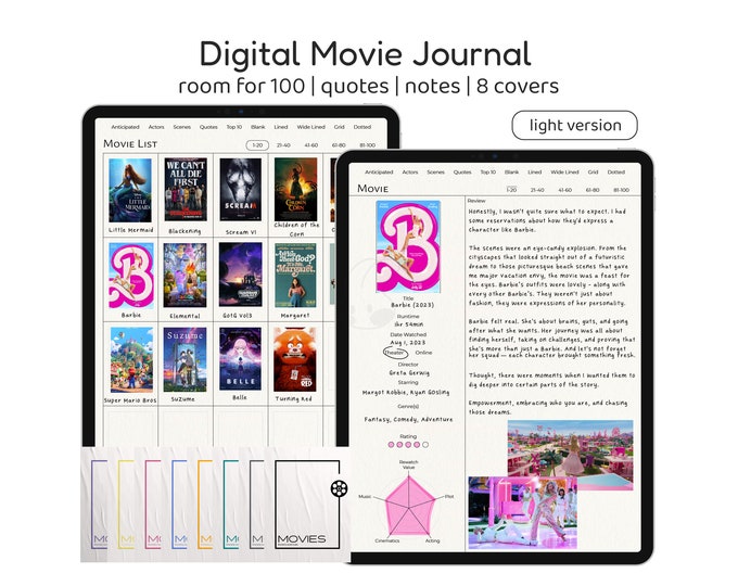 Movie Journal - Etsy