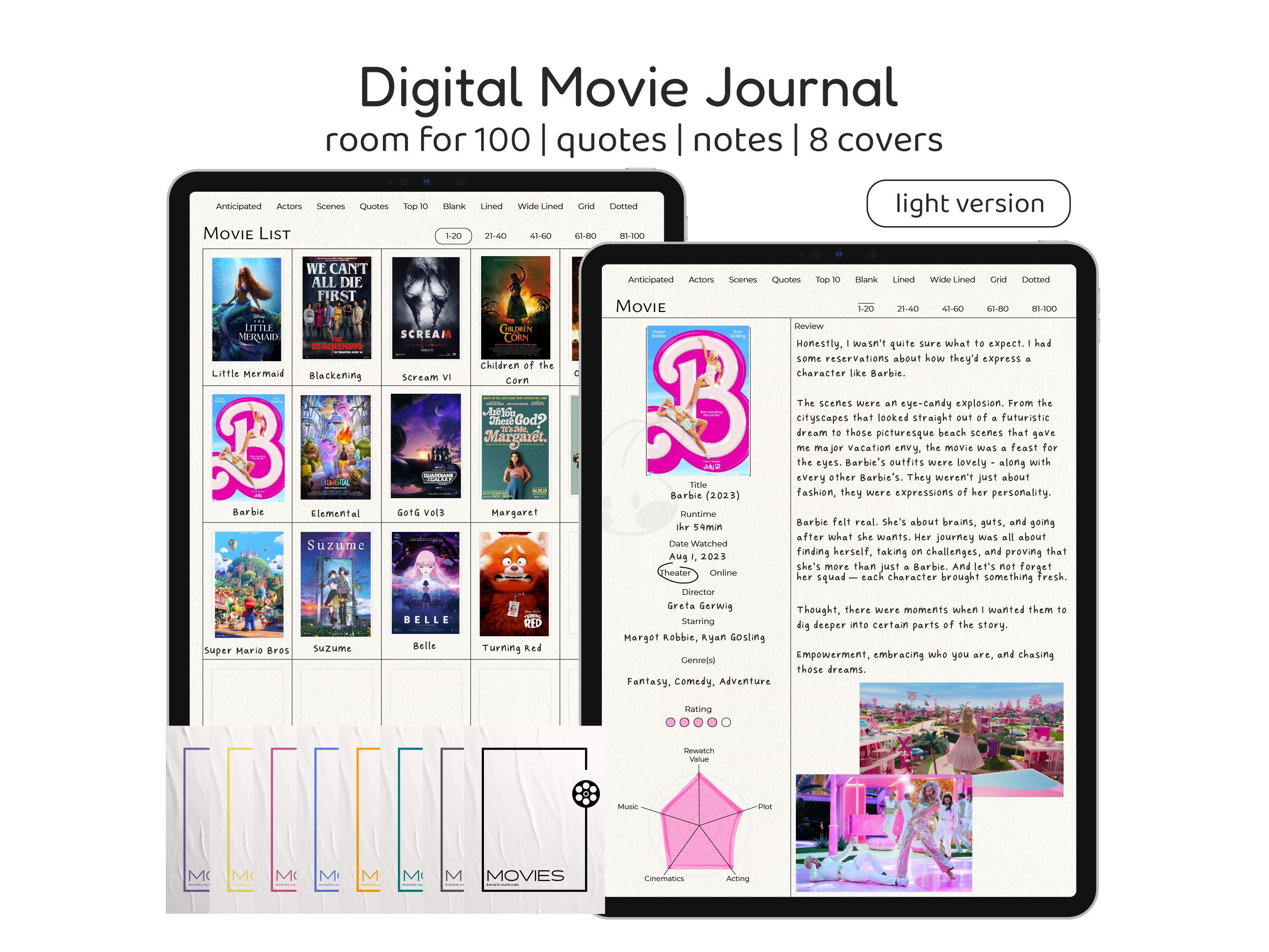 Digital Movie Journal, Film Journal, Movie Tracker, Movie Reviews ...