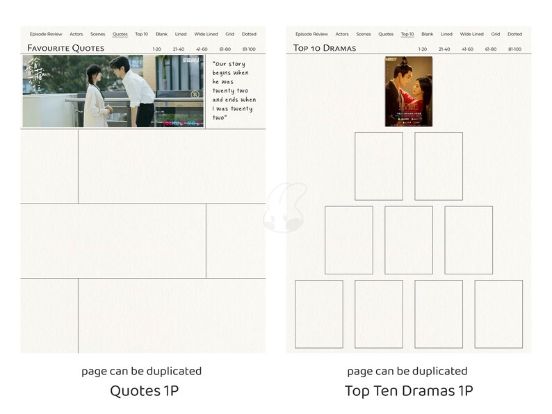 Digital Kdrama Cdrama Jdrama Journal, Tv Series Tracker, Tv Show ...