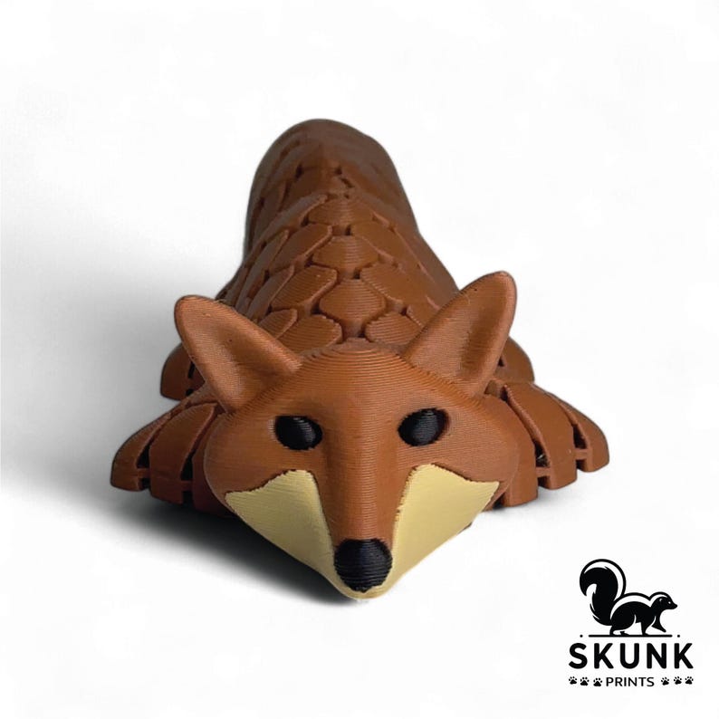 Hyperflexi™ Sensory Fox Fidget Toy — 3D Printed Articulated Animal ...
