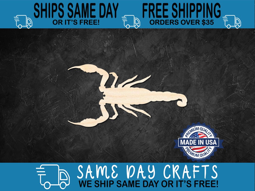 Scorpion Wooden Cutout Animals & Wildlife - Etsy