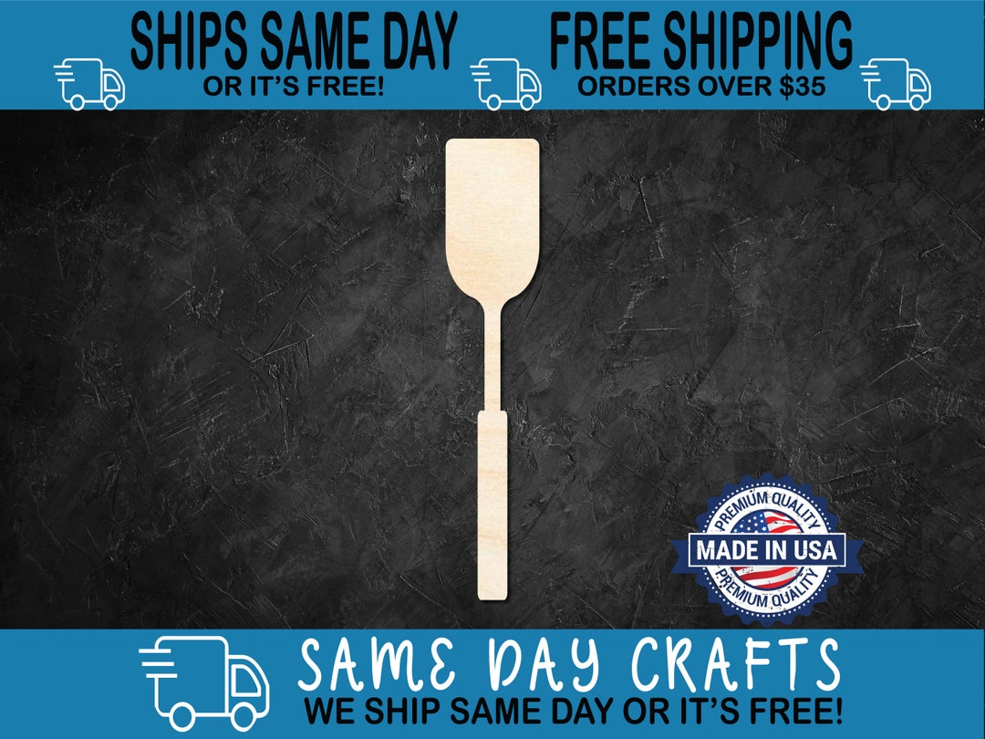 Kitchen Spatula Unfinished Wooden Shape | Home Life | DIY Wood Craft ...