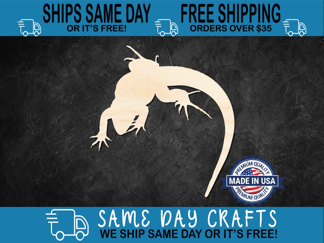 Lizard Wooden Cutout Animals & Wildlife - Etsy