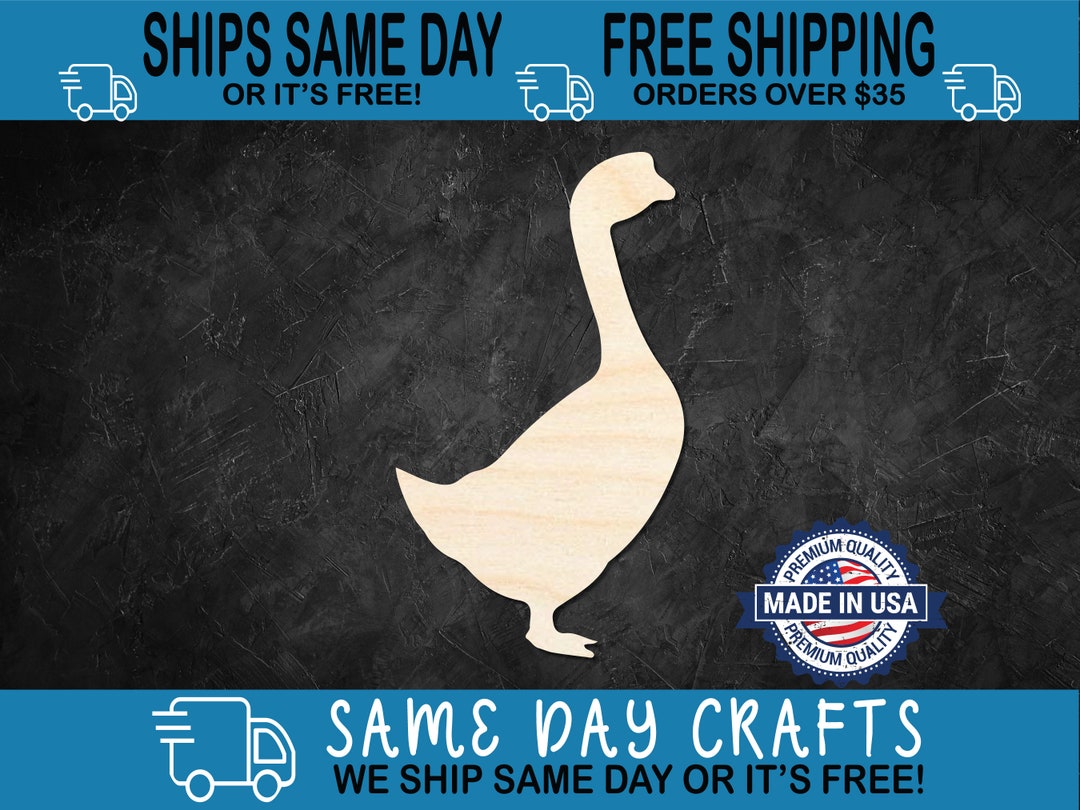 Goose Bird Wooden Cutout Farm Life - Etsy