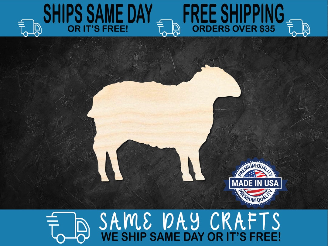 Sheep Wooden Cutout | Farm Life - Etsy