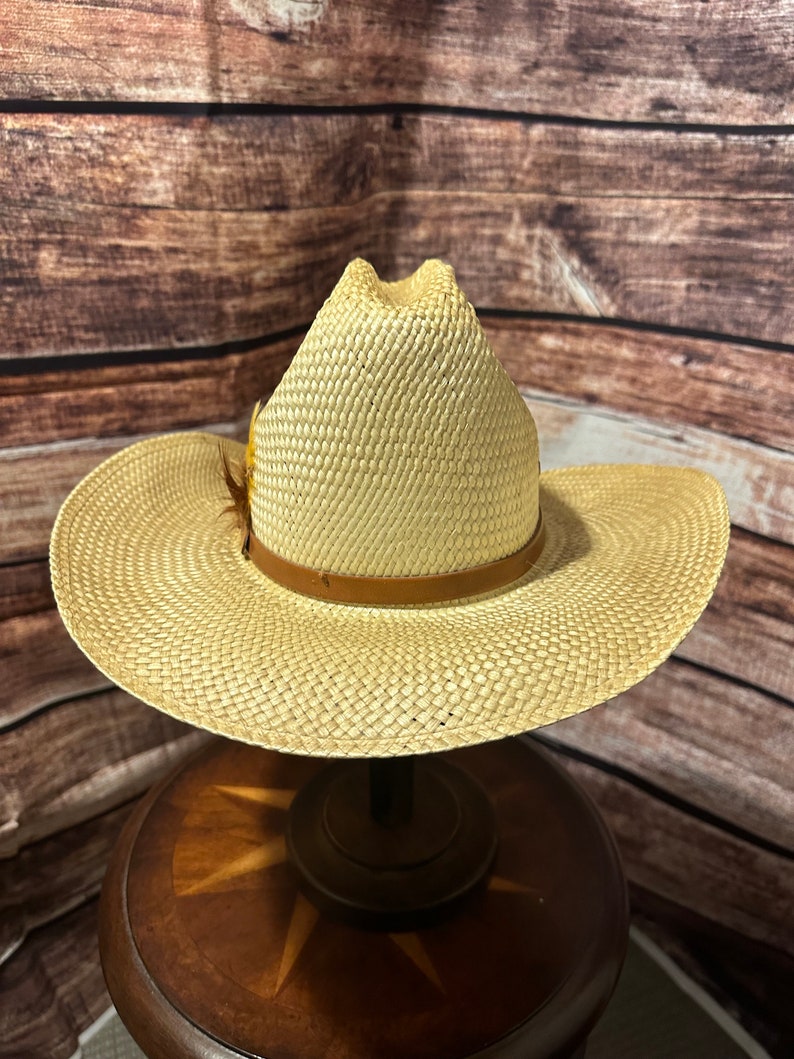 Vintage Bailey U-rollit Straw Cowboy Hat - Iconic Western Style - Etsy