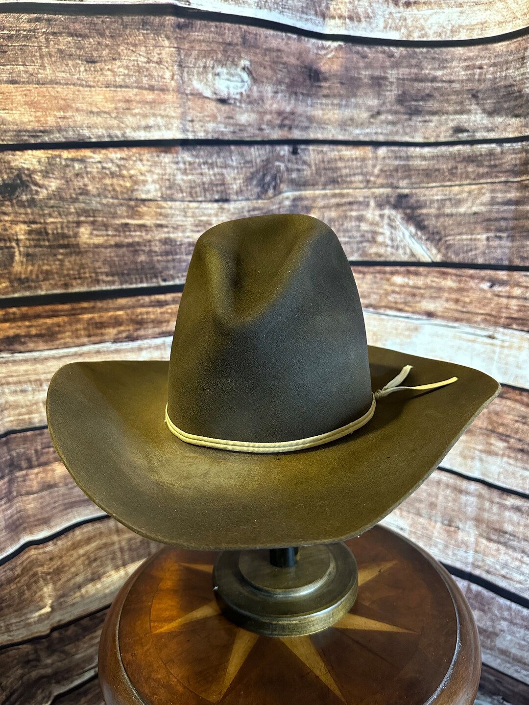 Stetson . : Tom Mix Style, Excellent Vintage, Size 7 1/4 Real Cowboy ...