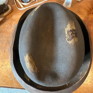 Vintage Wool Fedora, Distressed. Billy the Kid. - Etsy