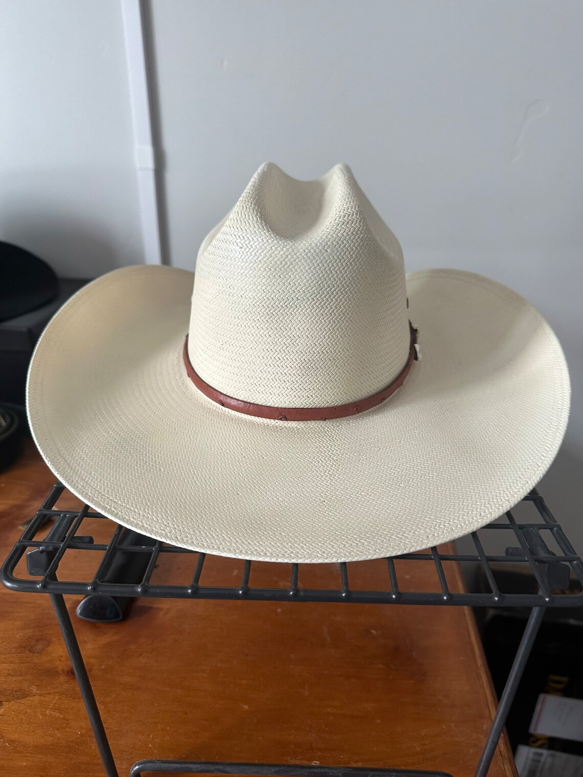 Stetson 10X Ivory Rodeo Vent Straw Cowboy Hat Size 7 1/4 NWD - Etsy