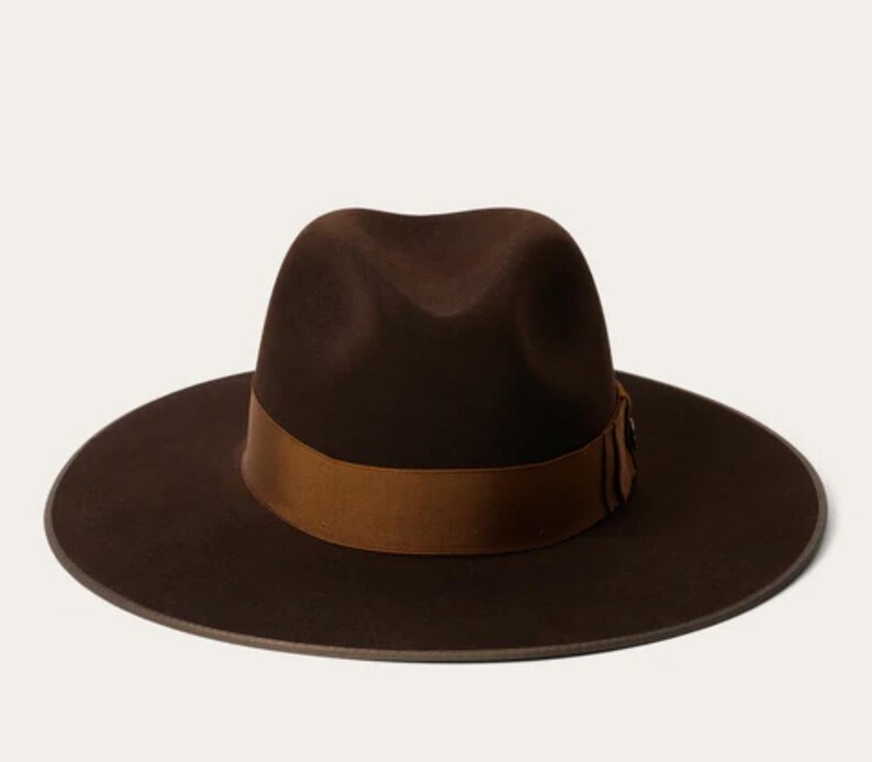 Stetson Tri-city Beaver Fedora - Wide Brim Brown Hat 7 1/4 - Etsy