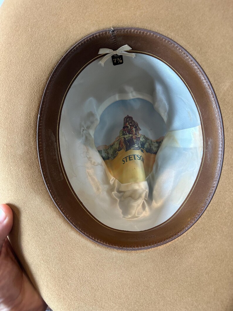 Vintage Stetson GUS 6x Beaver Cowboy Hat. Yellowstone Dutton Rand Brand ...