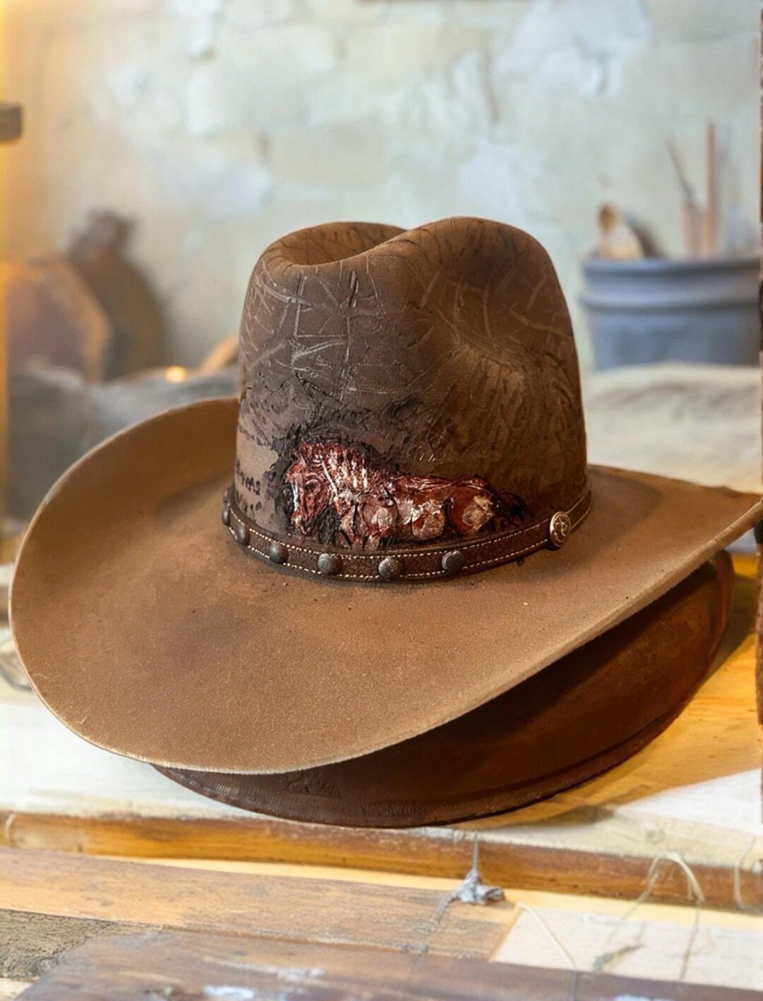 Stetson: Rancher, Distressed 4x Beaver Size 7 1/8 With Picasso the Most ...