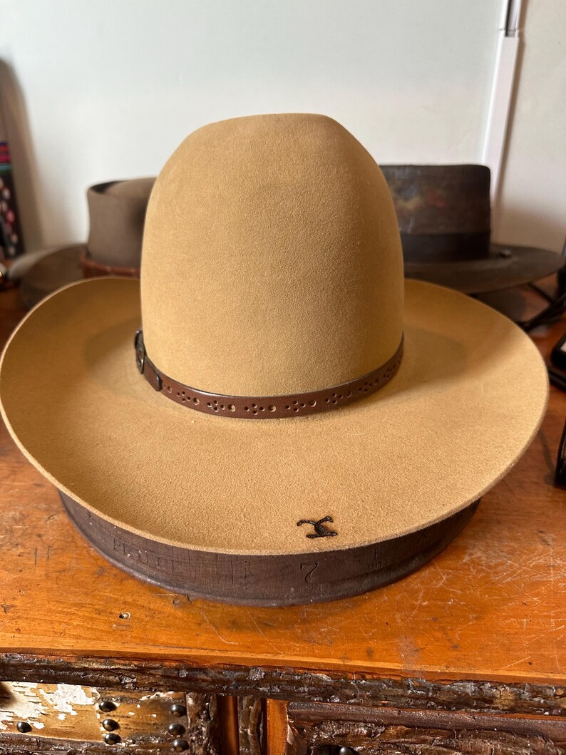 Vintage Stetson GUS 6x Beaver Cowboy Hat. Yellowstone Dutton Rand Brand ...