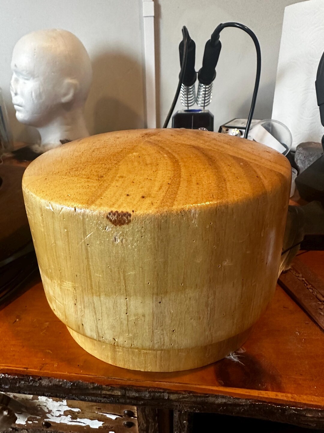 Vintage Wooden Hat Mold - Millinery Hat Block Form 2113 - Union Made ...