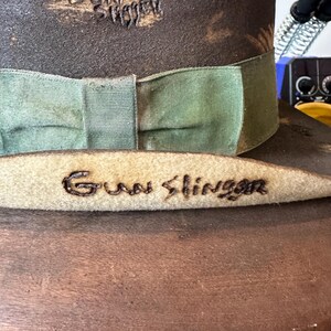 Vintage Wool Fedora, Distressed. Billy the Kid. - Etsy