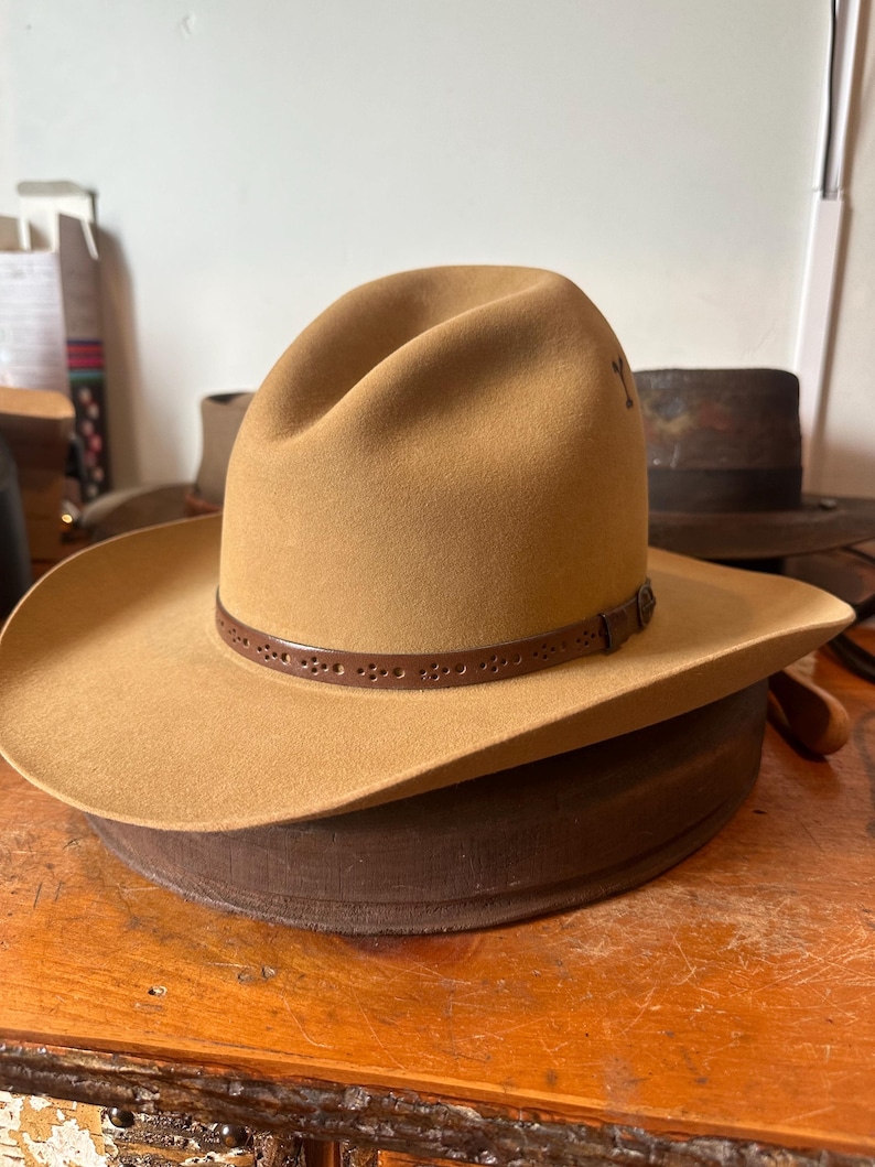 Vintage Stetson GUS 6x Beaver Cowboy Hat. Yellowstone Dutton Rand Brand ...