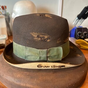 Vintage Wool Fedora, Distressed. Billy the Kid. - Etsy