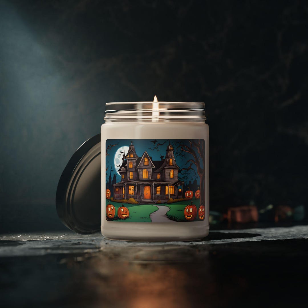 Halloween Candle Haunted House, Spooky Pumpkin, Pumpkin Jack-o-lantern ...