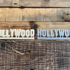 3D Printed Hollywood Sign - Etsy