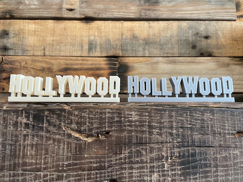 3D Printed Hollywood Sign - Etsy