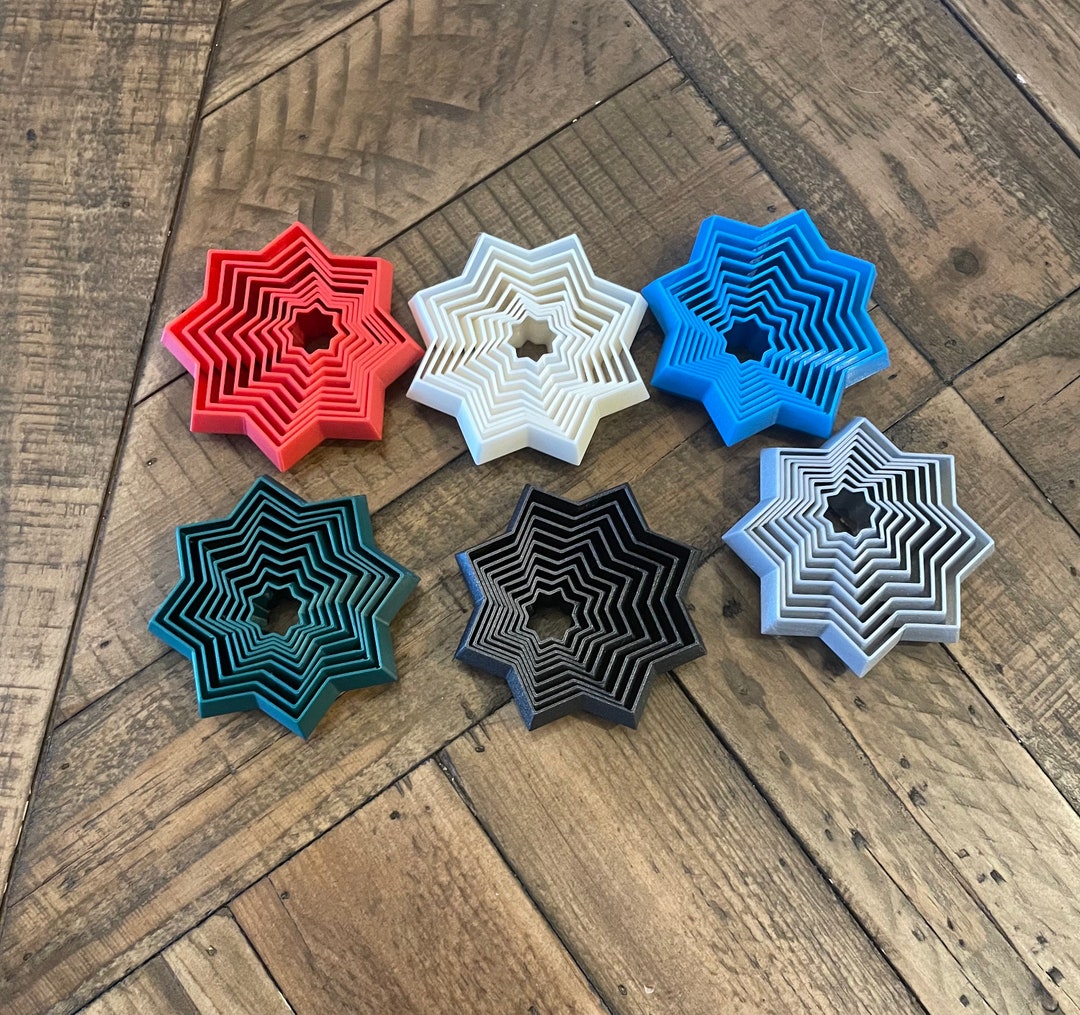 3D Printed Fidget Star - Etsy