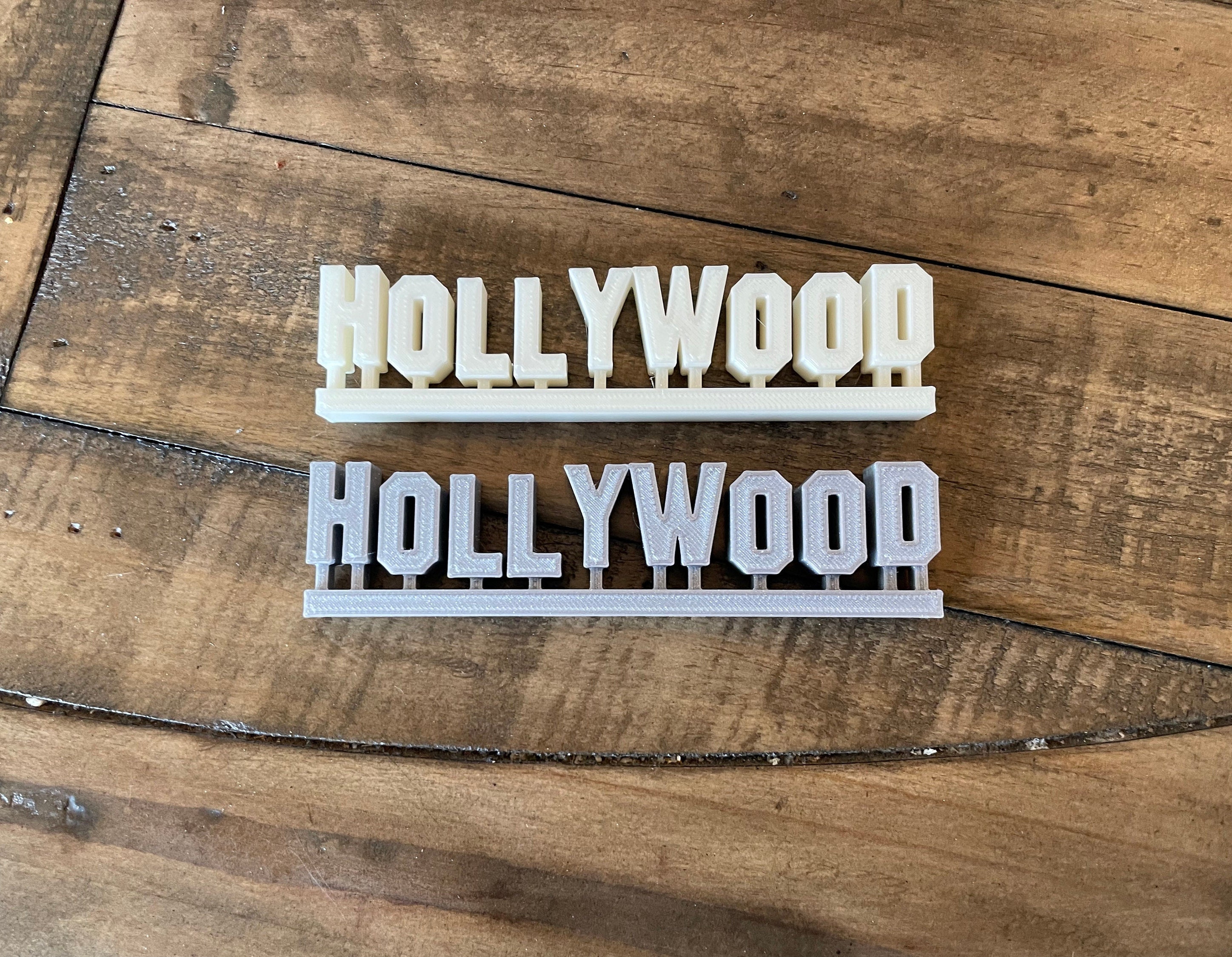 3D Printed Hollywood Sign - Etsy