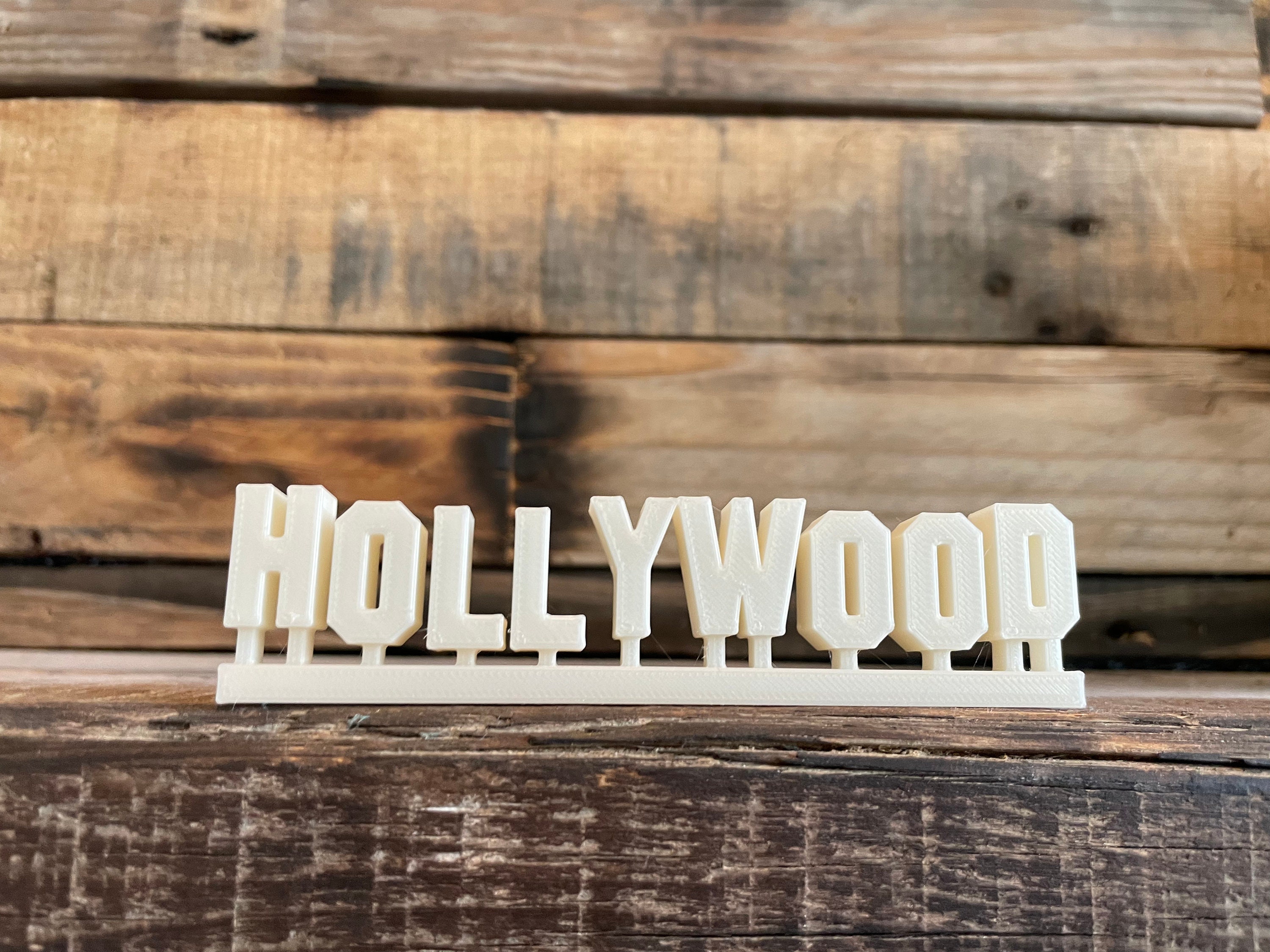 3D Printed Hollywood Sign - Etsy