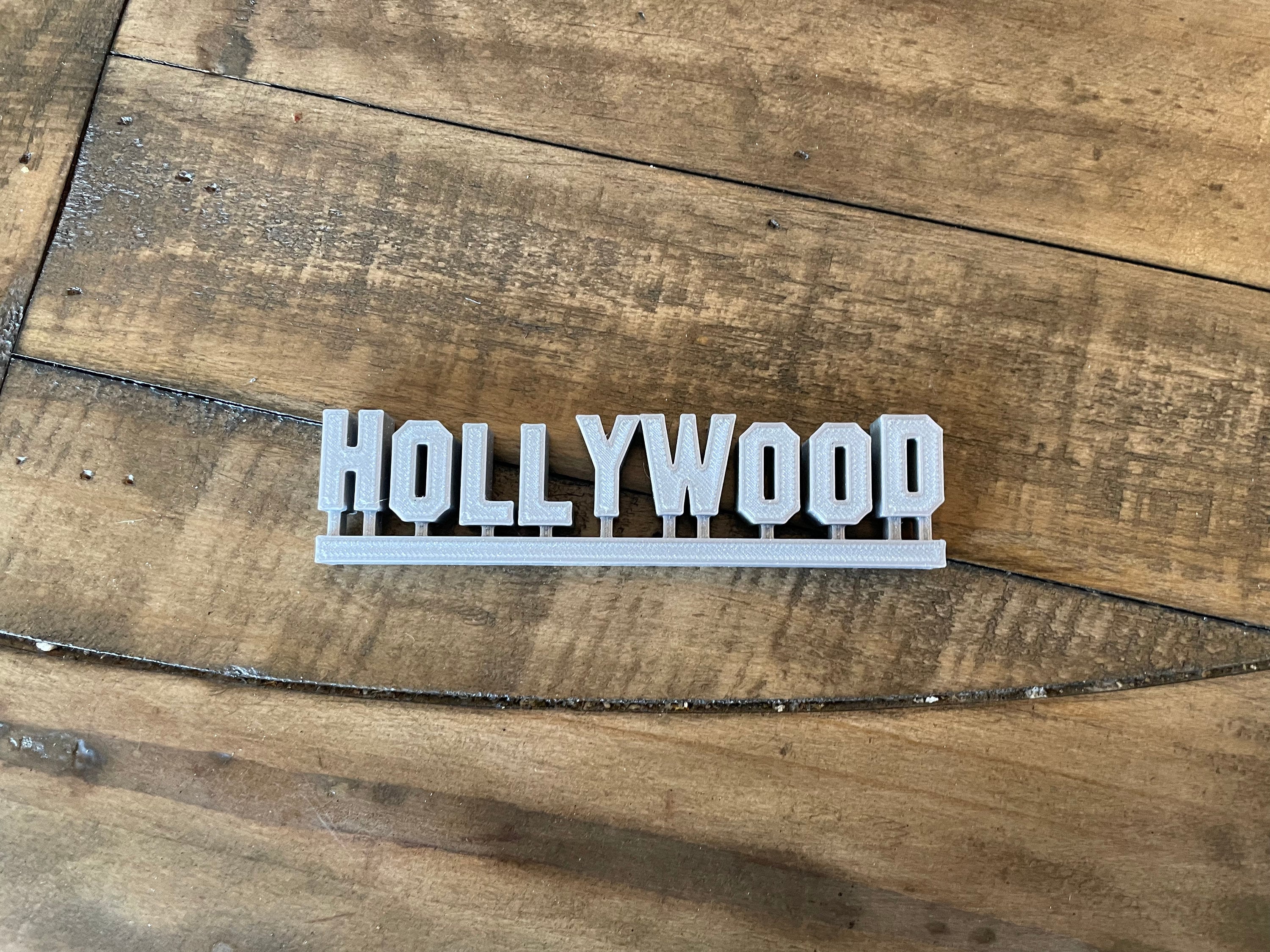 3D Printed Hollywood Sign - Etsy