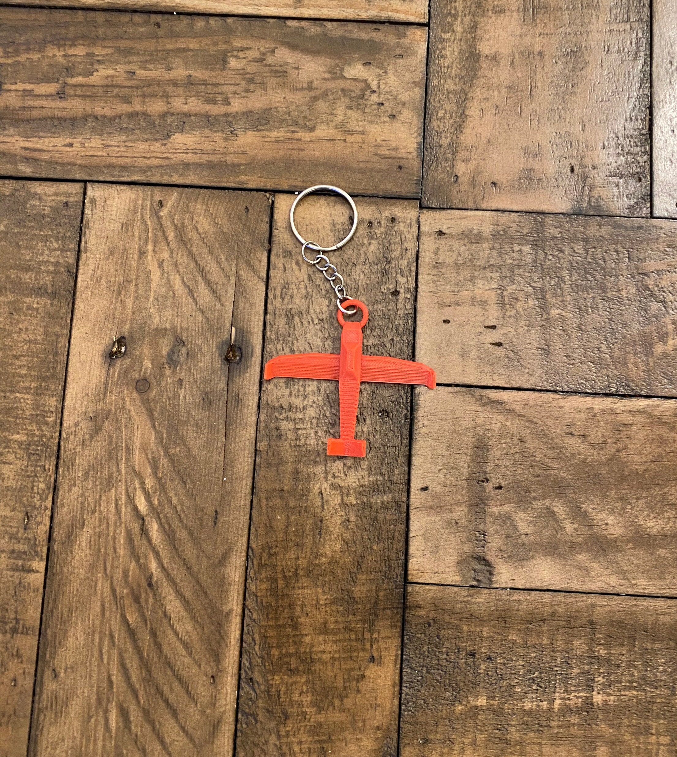 3D Printed Airplane Keychain - Etsy