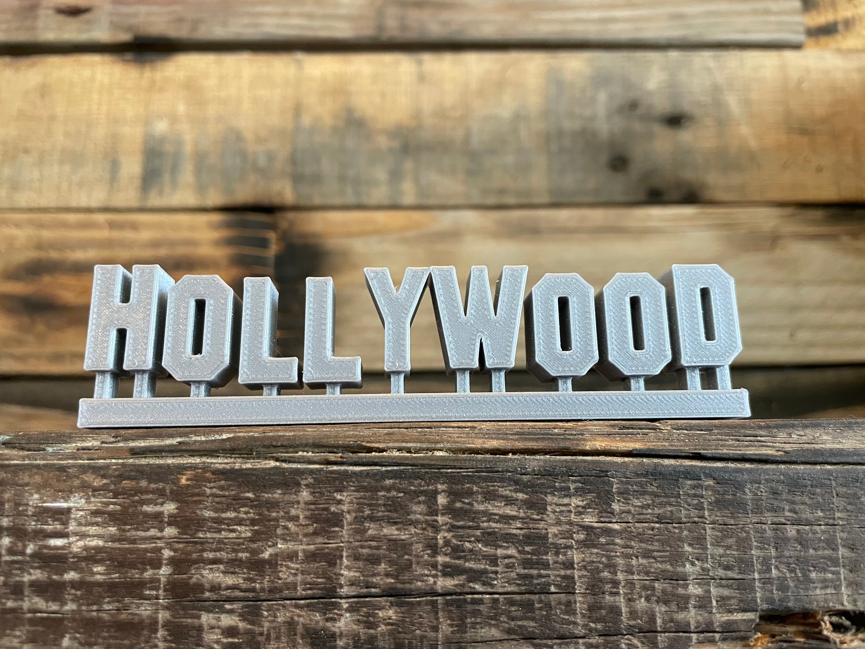 3D Printed Hollywood Sign - Etsy