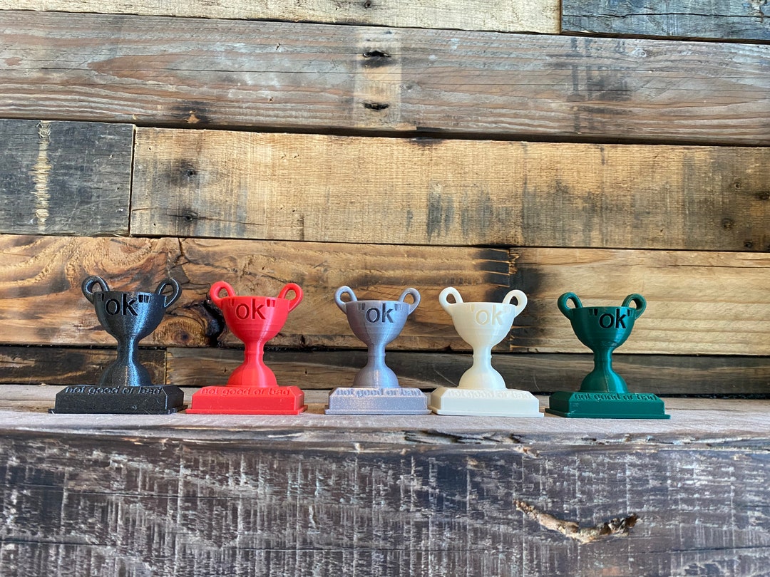 3D Printed "ok" Trophy - Etsy