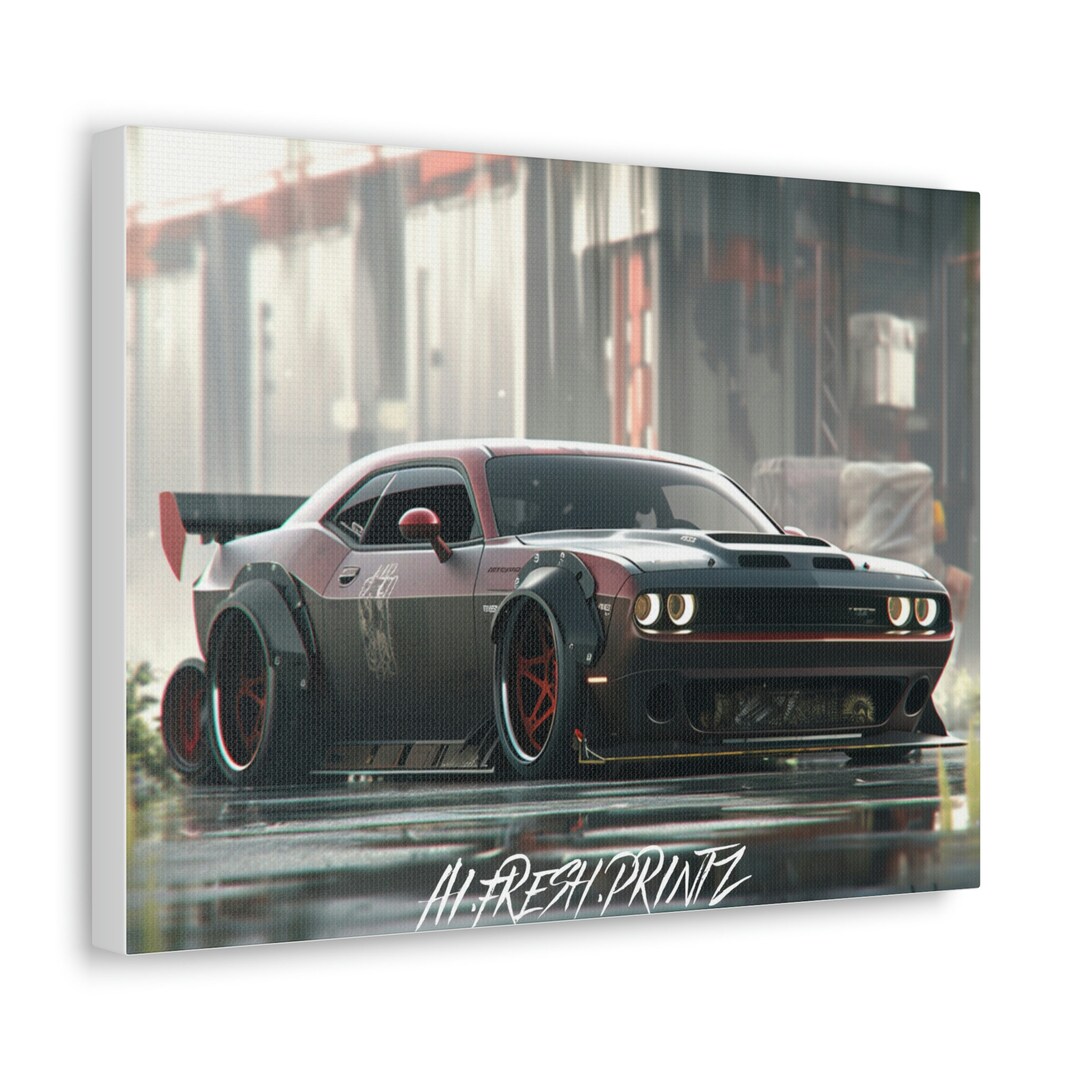 Hellcat Challenger CANVA - Etsy