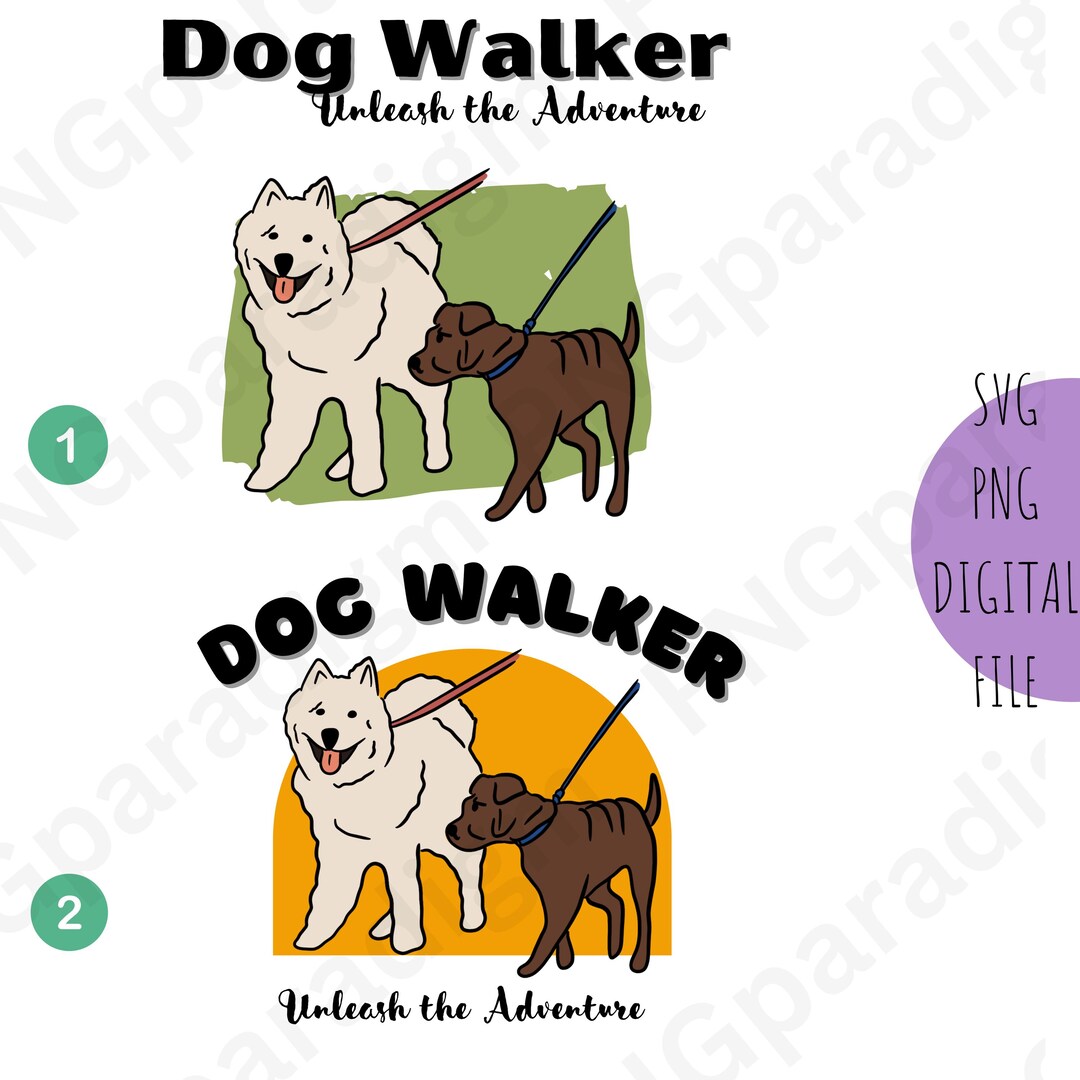 Dog Walker | Unleash Adventure SVG PNG | Dog Walking Design | Pet Lover ...