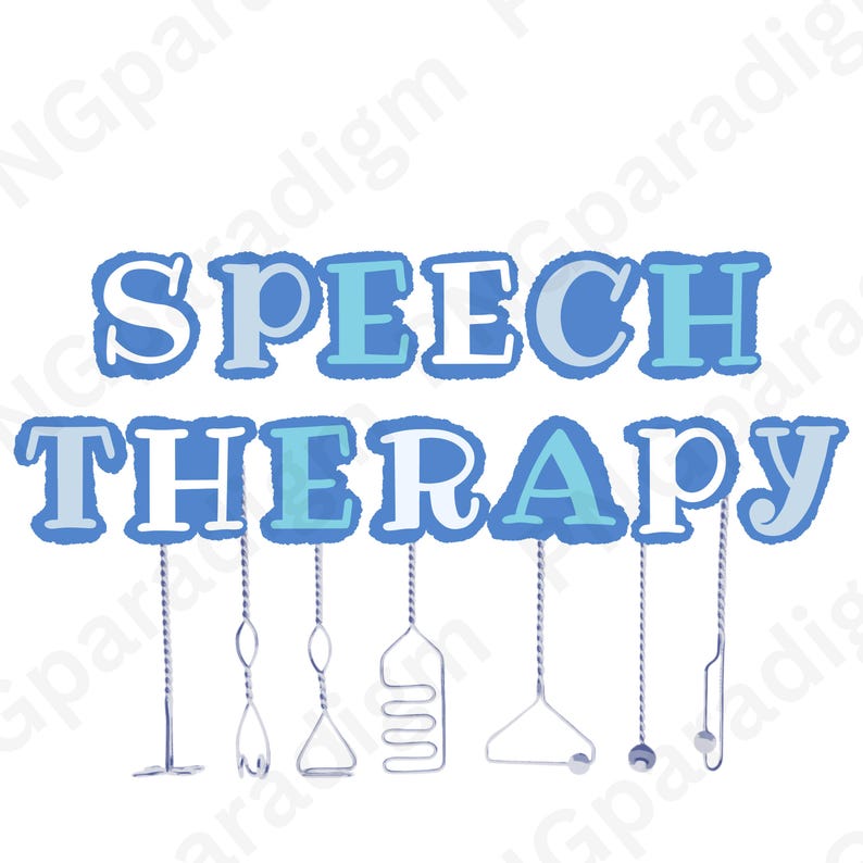 Speech Therapy Tools SVG & PNG | Speech Therapist Design | Therapy ...