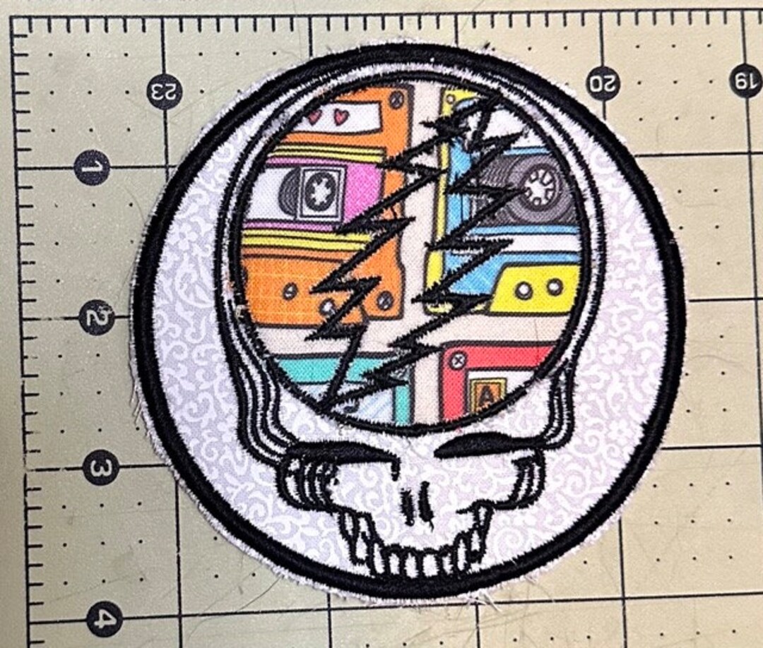 Grateful Dead Steal Your Face Mixtape Applique Iron on Patch - Etsy
