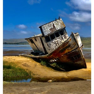 Point Reyes Fishing Boat Run Aground - Photo, Art - Etsy