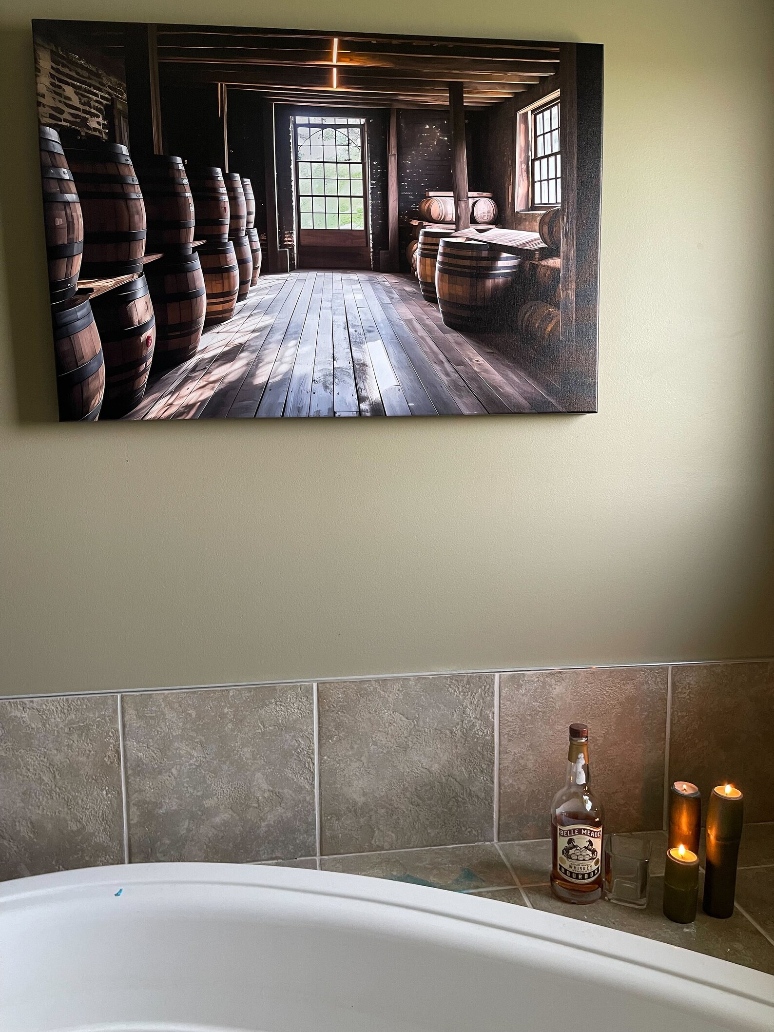 Distillery Rickhouse Bourbon Barrels for Bourbon Lovers Canvas Print ...