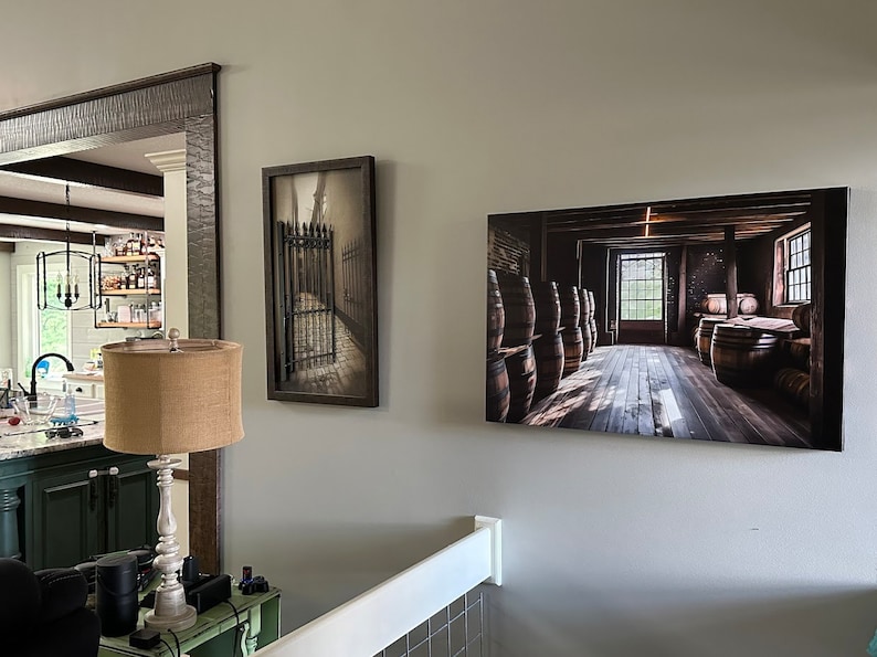 Distillery Rickhouse Bourbon Barrels for Bourbon Lovers Canvas Print ...