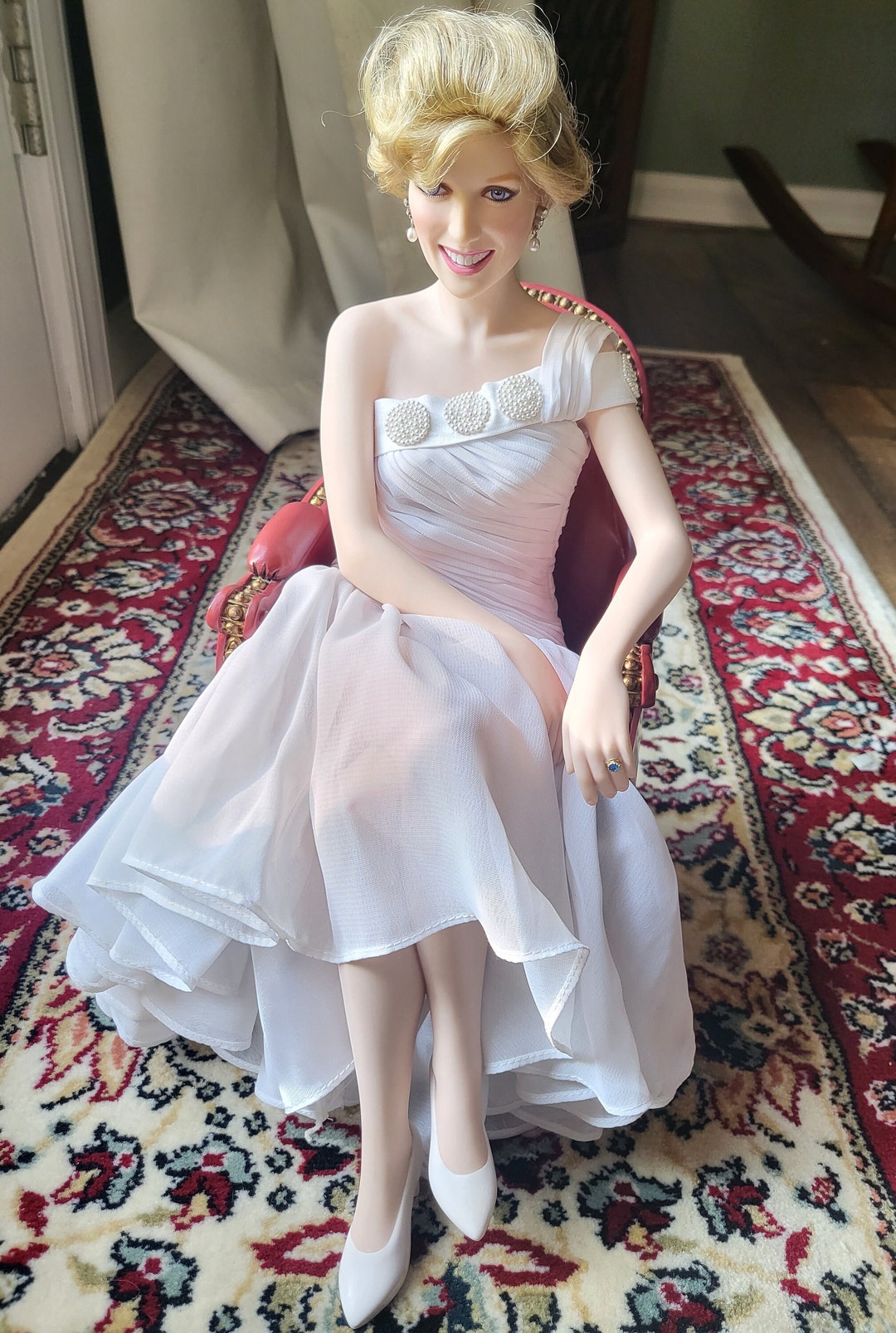 Princess Diana "red Chair" Doll - Etsy