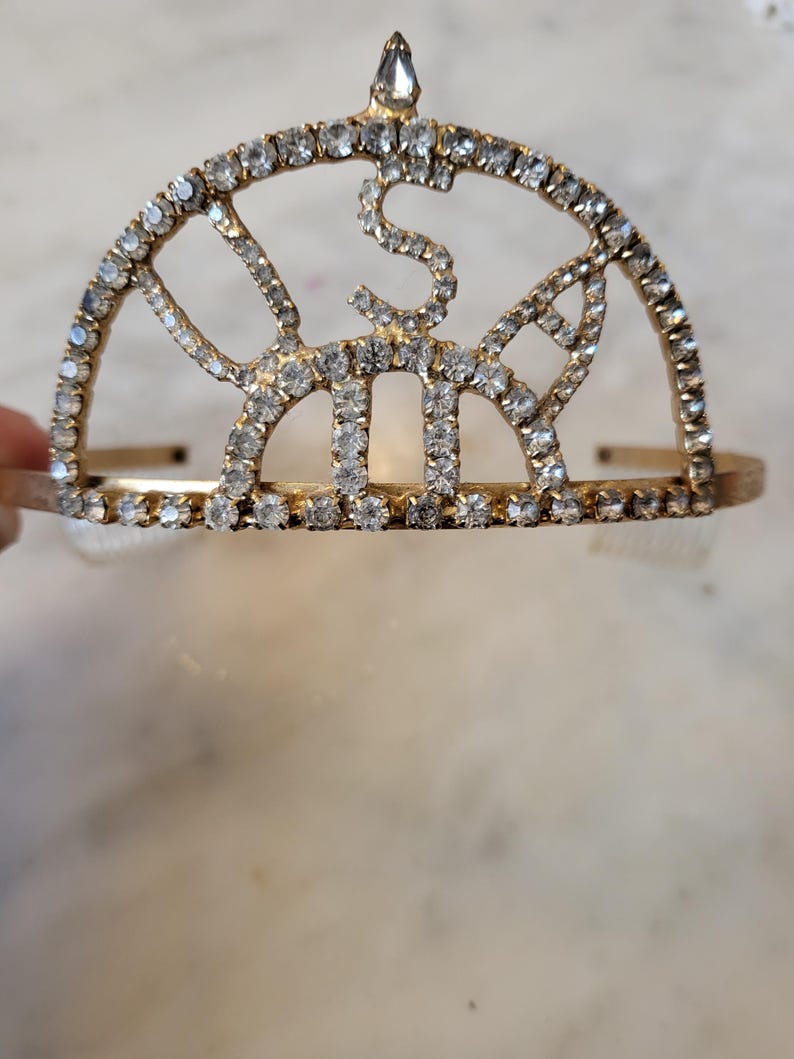 USA Rhinestone Tiara - Etsy