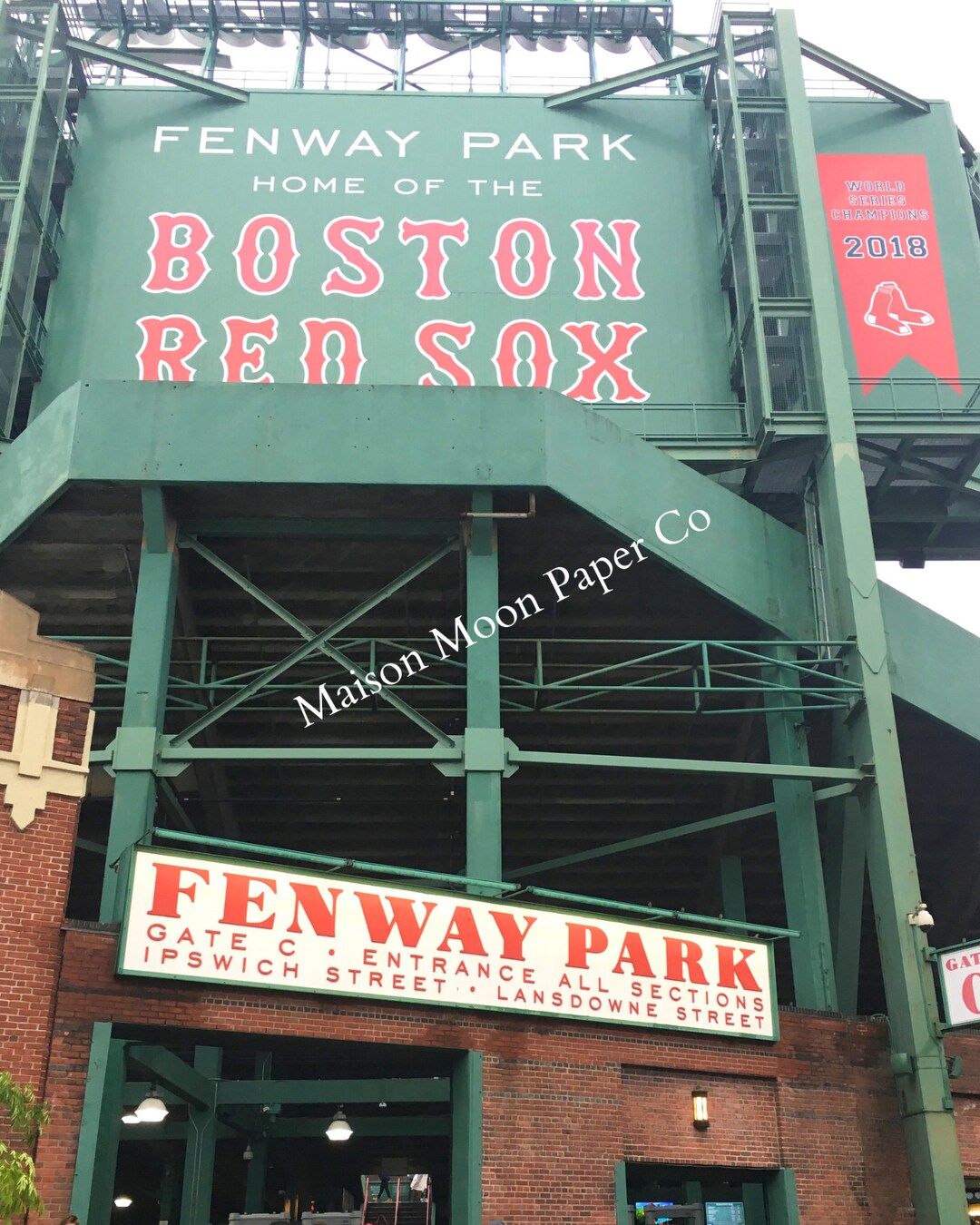 Fenway Park Sign Boston Red Sox Wall Art 8x10 - Etsy