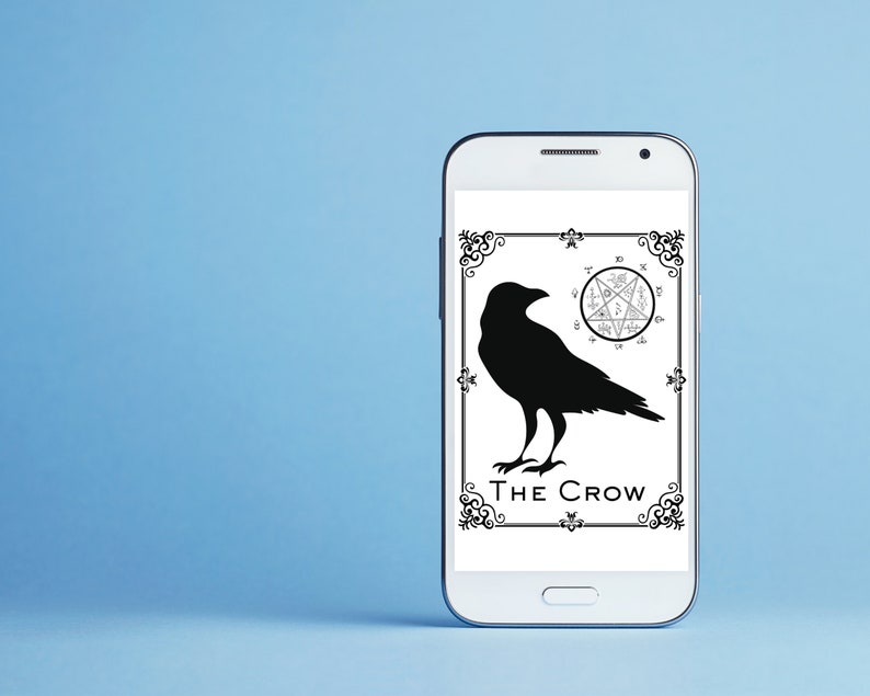 Digital Gothic Phone Cards, Downloadable Card, 8 Greeting Card Goth ...