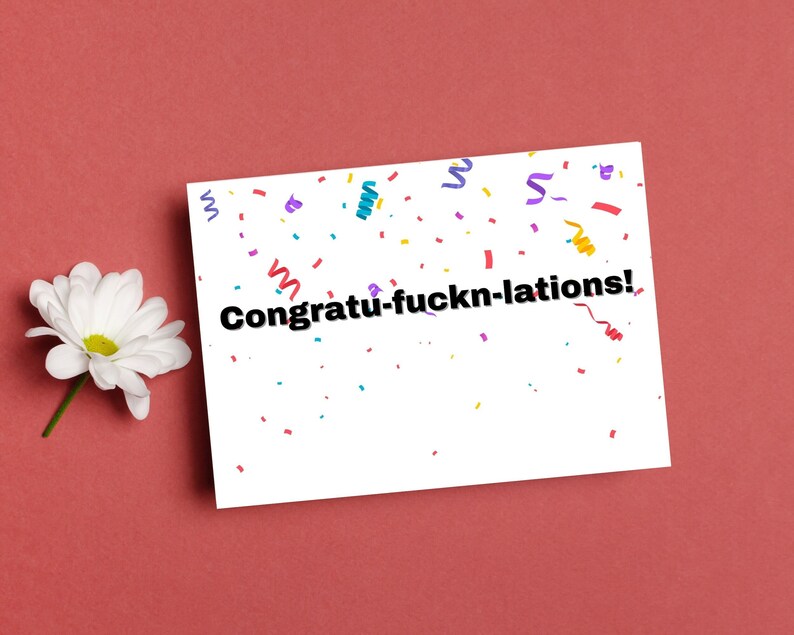 Printable Congratulations Card, Printable Congratulations Card Funny ...