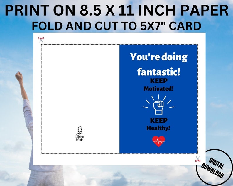 Encouragement Card, Printable Motivation Card, Download, Digital ...