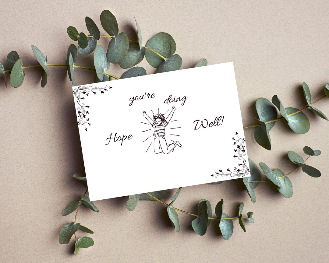 Printable Get Well Card, Printable, Digital Get Well Card, 5x7 Greeting ...