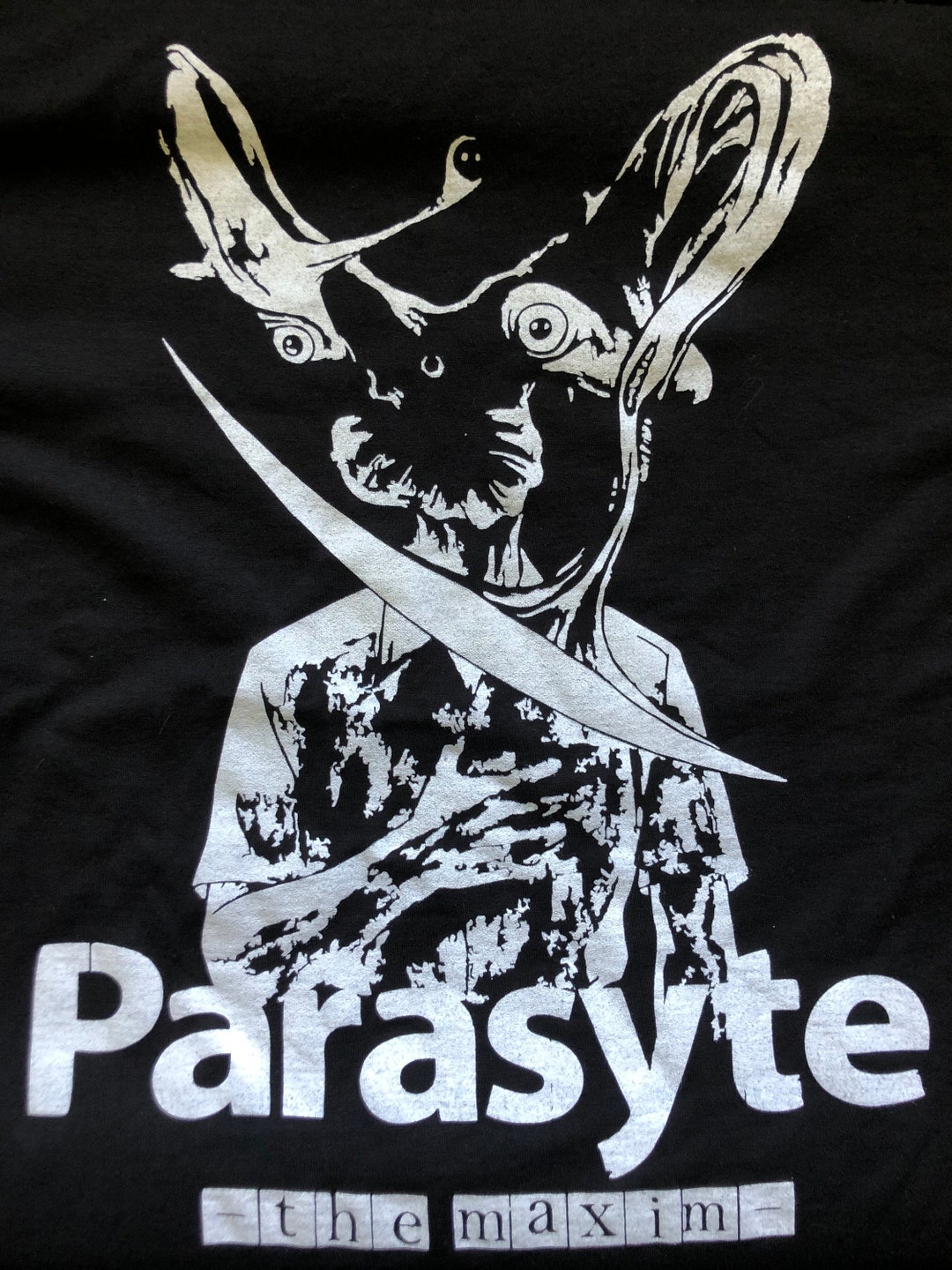 Parasyte T-shirt: Screen Printed Black Cotton Tee - Etsy