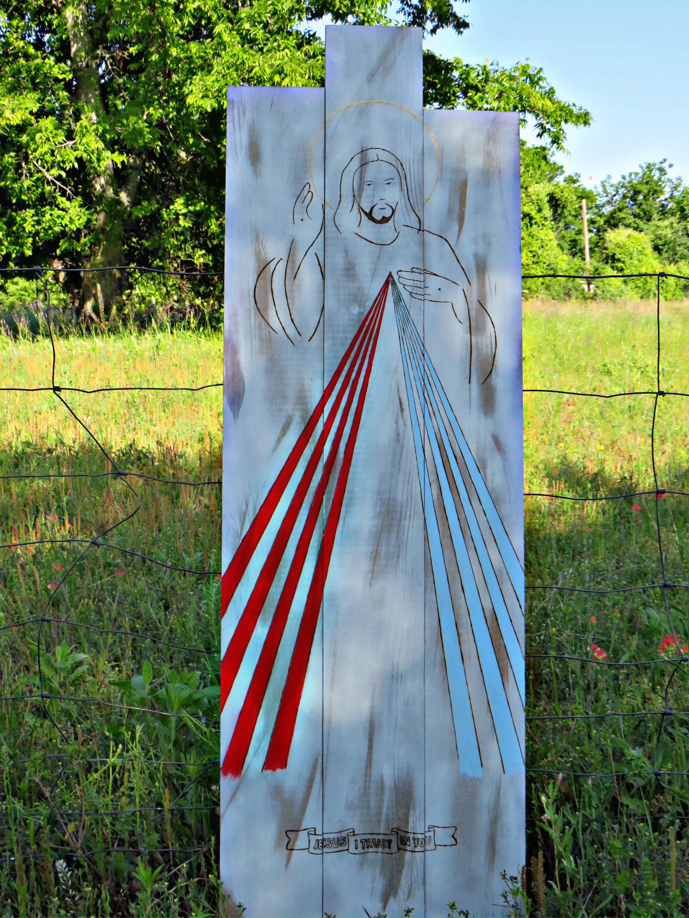 New ‘texas Sized’ Divine Mercy Rustic Welcome Sign! - Etsy